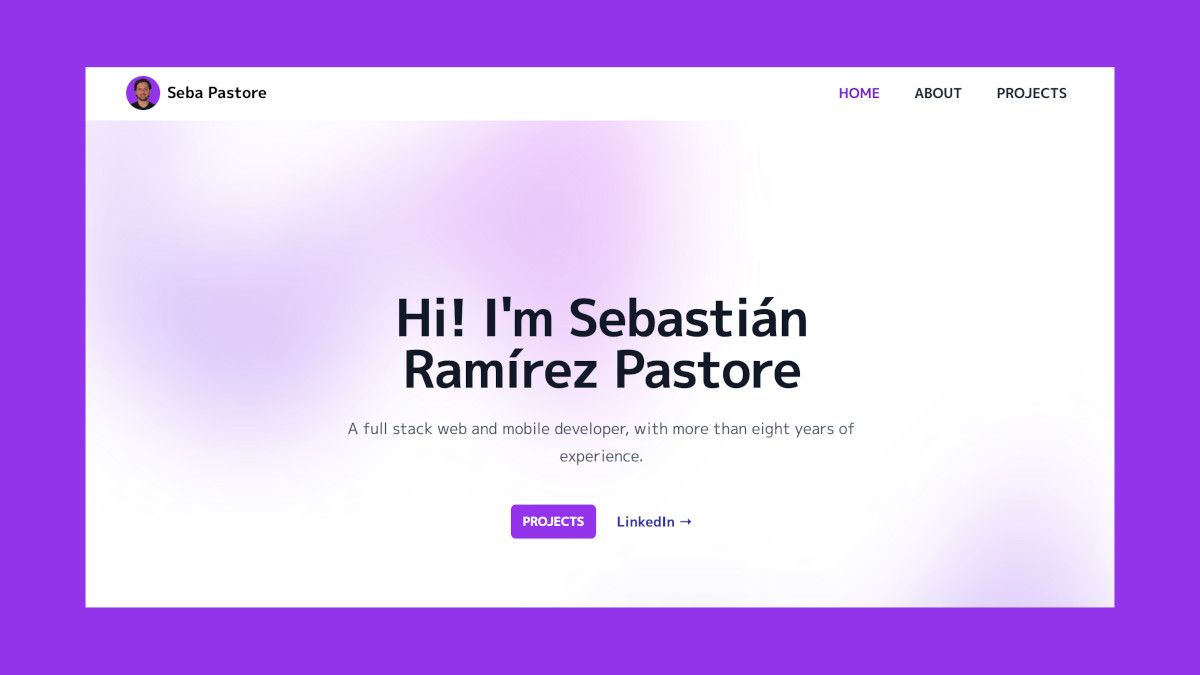 Sebastian Ramirez Pastore | Software Engineer